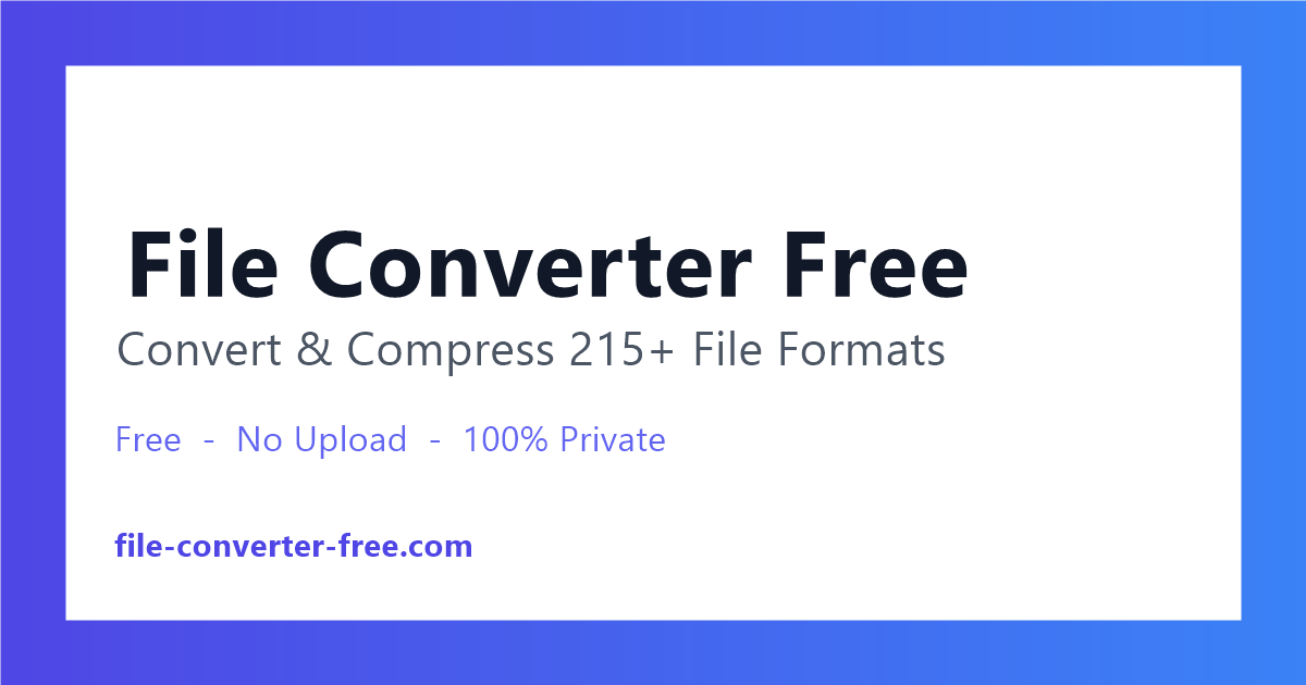 Developer Tools | File Converter Free
